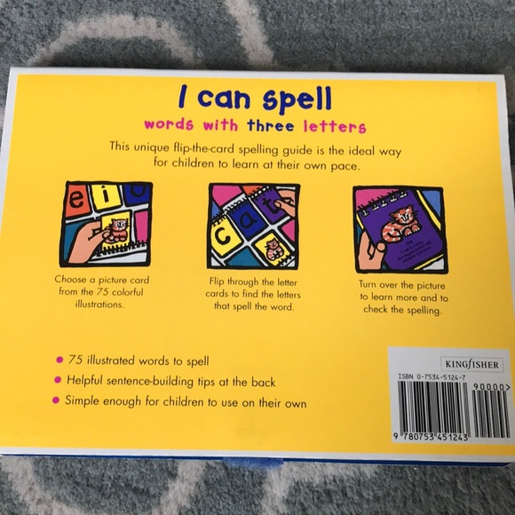 Toys | I Can Spell Words With Three Letter Activity Book | Poshmark